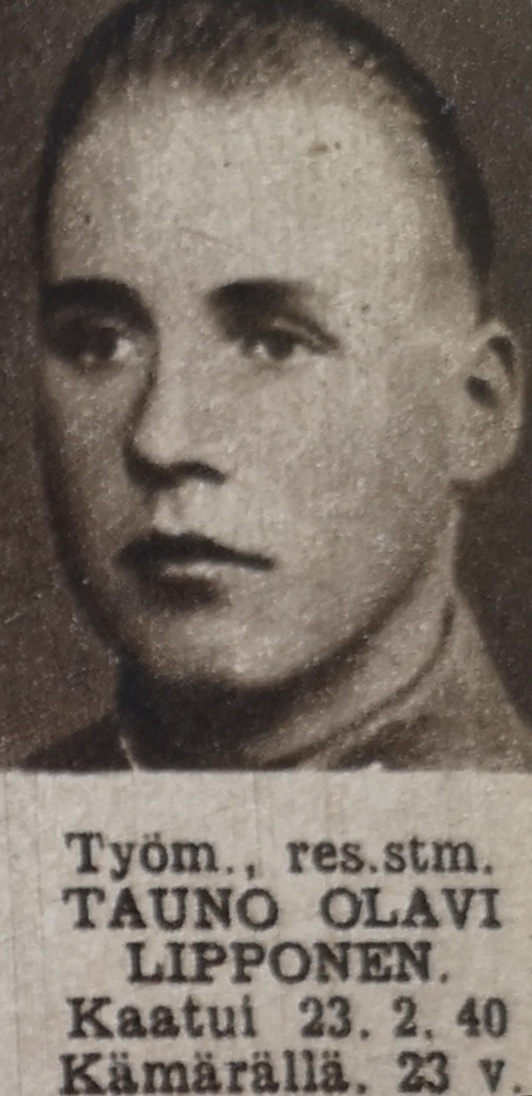 Sotapolku.fi - Lipponen, Tauno Olavi